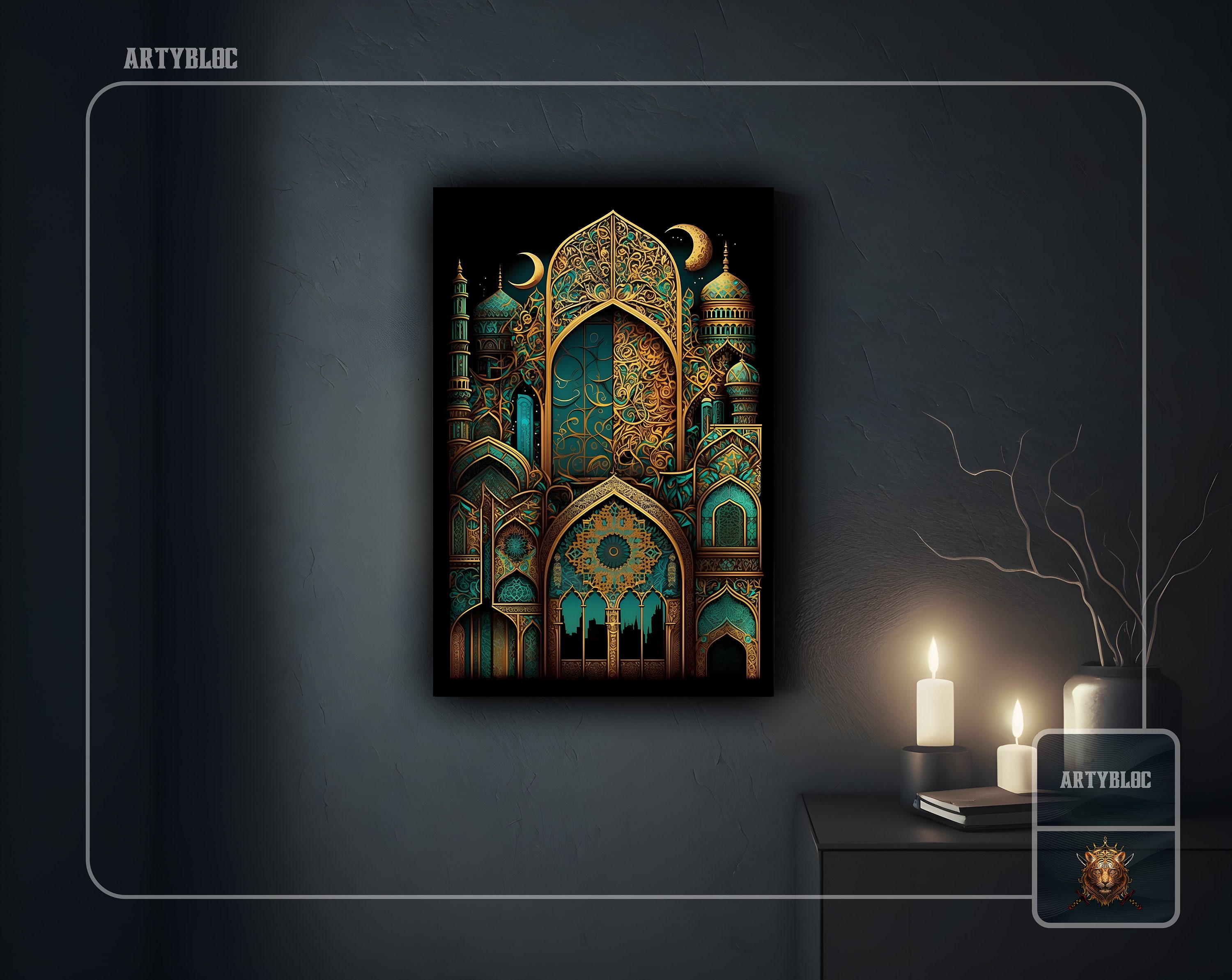 Muslim Art, Islamic Poster Art, Wall Hanging, Interior Design, Ideal ...