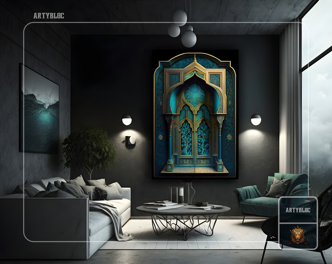Bedroom Wall Decor Islamic Mosque Poster Modern Art Perfect - Etsy