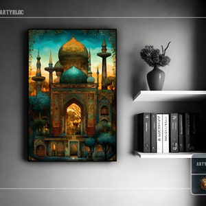 Islamic Mosque Poster, Islamic Wall Art Print, Large Islamic Wall Art ...