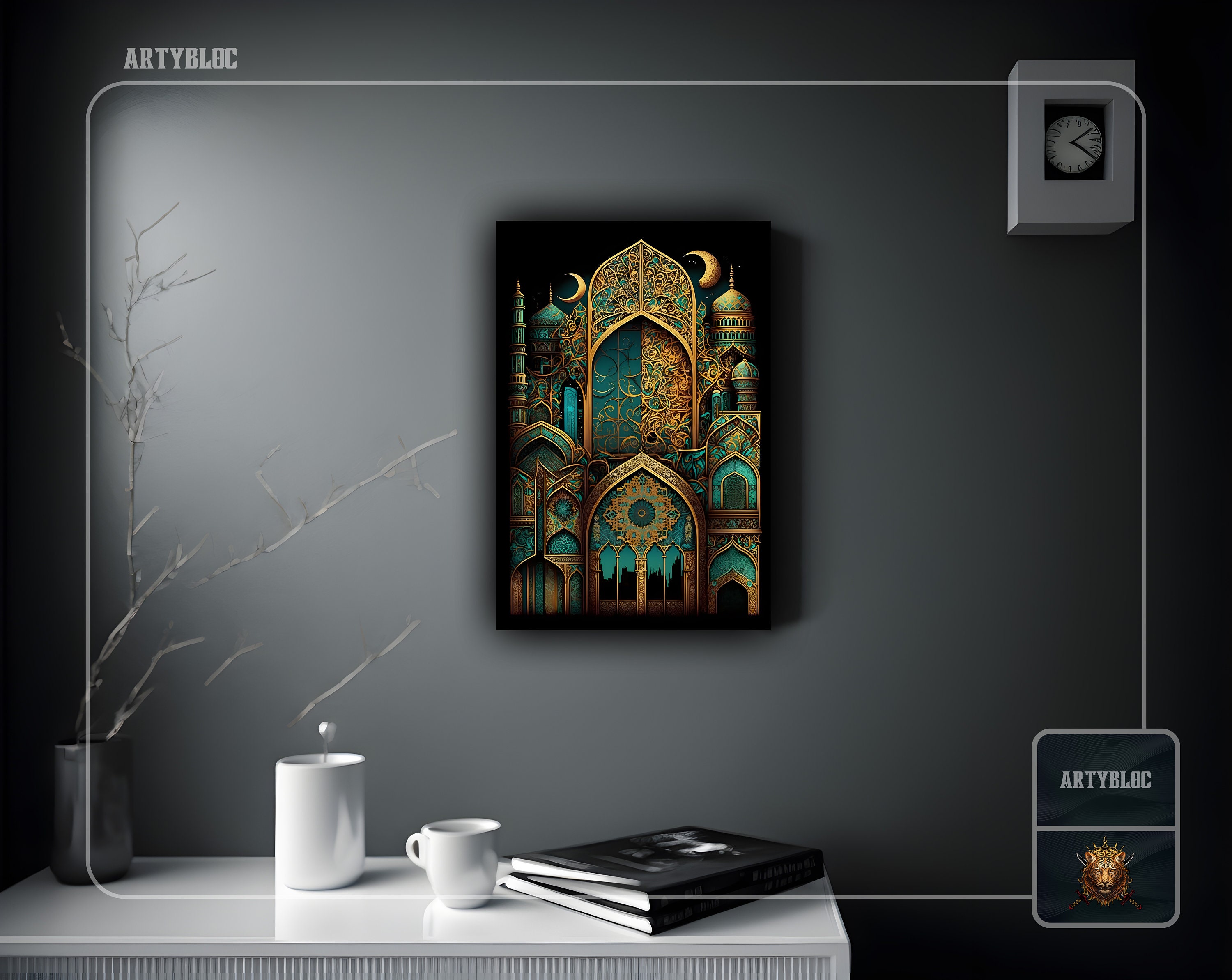 Muslim Art, Islamic Poster Art, Wall Hanging, Interior Design, Ideal ...