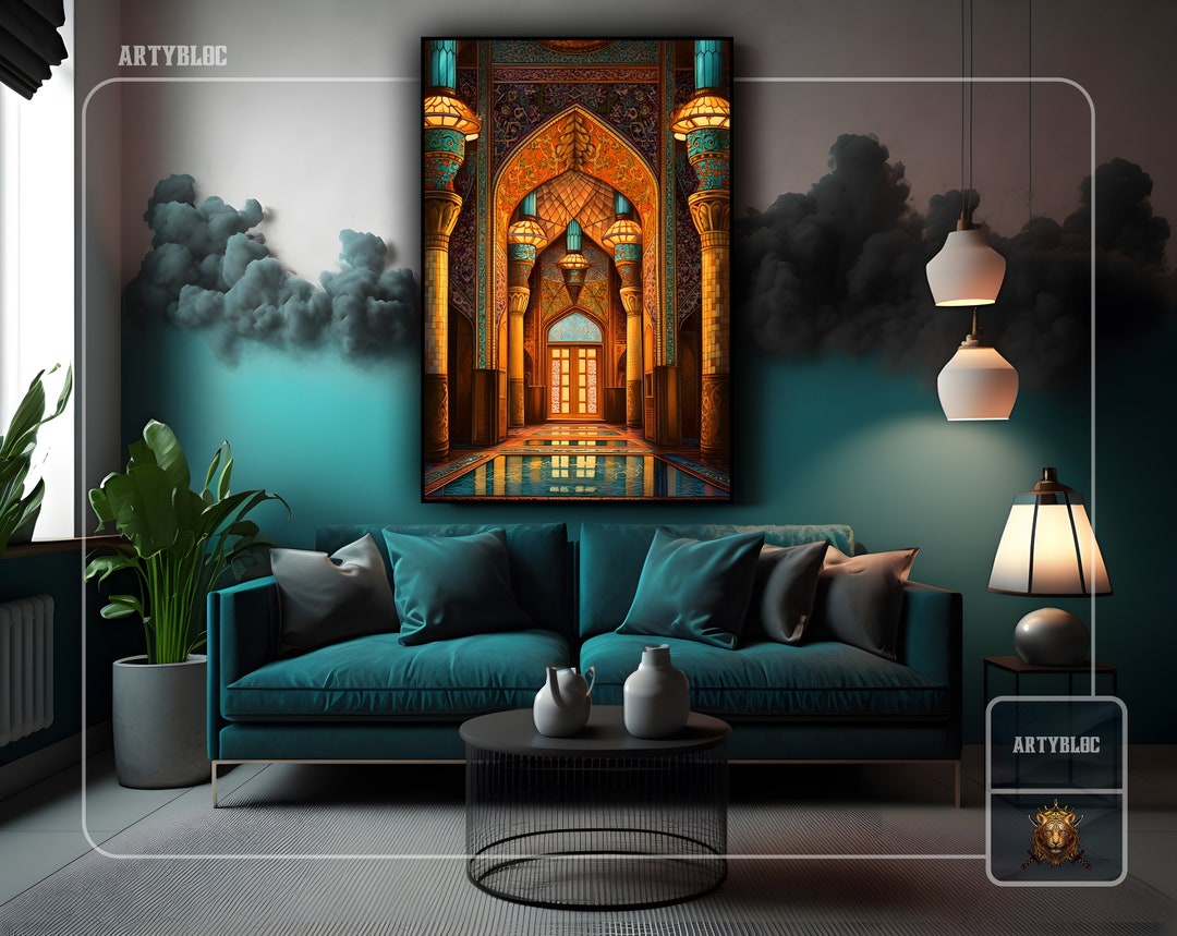 Home Decor, Islamic Mosque Poster, Bedroom Wall Accent, Ideal Eid ...