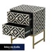 Handmade Wooden Bone Inlay Pattern Bedside/side - Etsy