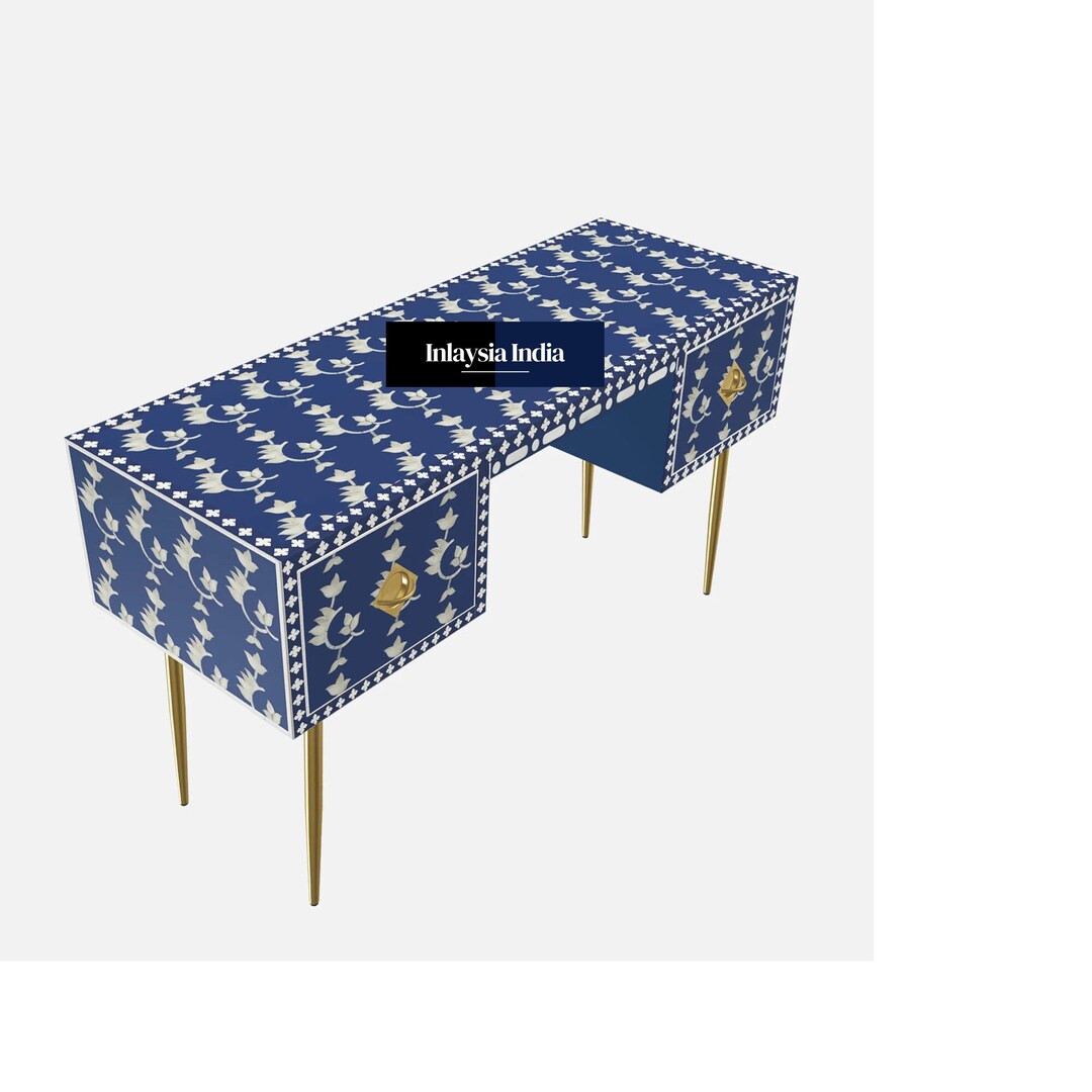 Handmade Bone Inlay Furniture, Bone Inlay Desk, Bone Inlay Console ...