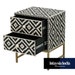 Handmade Wooden Bone Inlay Pattern Bedside/side - Etsy