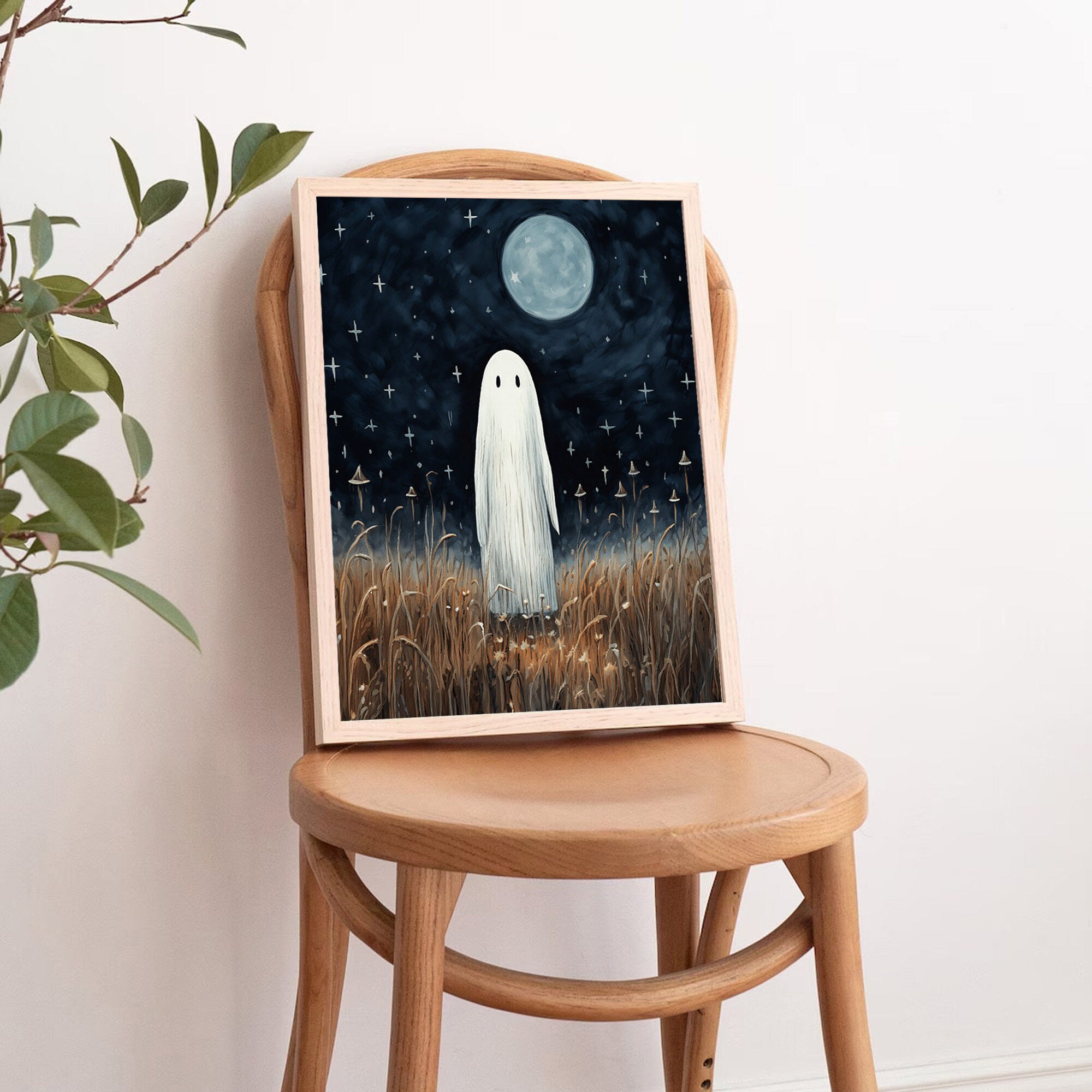 Ghosts Art Print Halloween Art Print Ghost Wall Art - Etsy