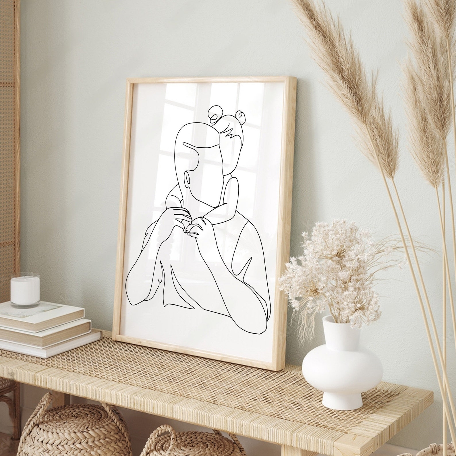 Father and Daughter Line Art, Dad and Daughter Line Drawing, Father ...