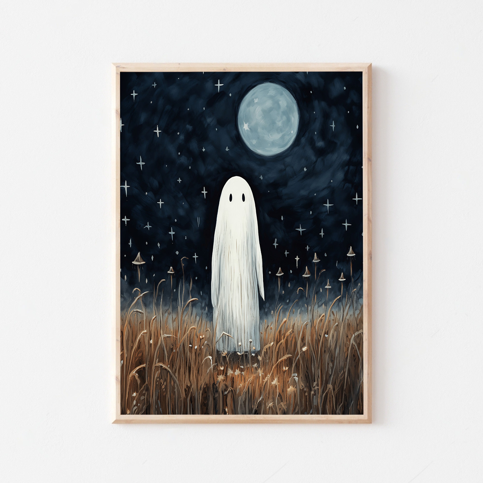 Ghosts Art Print Halloween Art Print Ghost Wall Art - Etsy