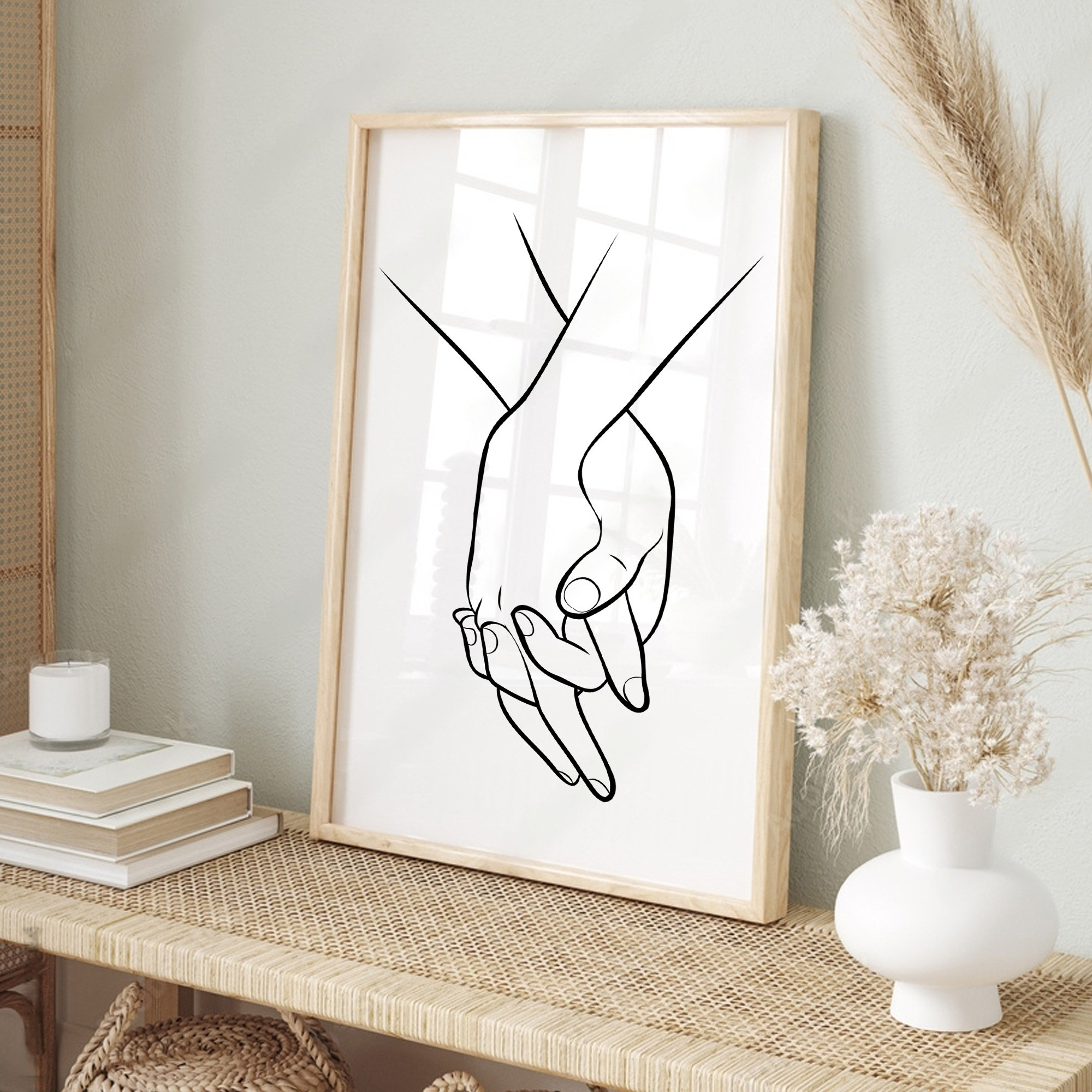 Holding Hands Line Drawing, Couple Line Art, Hands Line Art, One Line ...