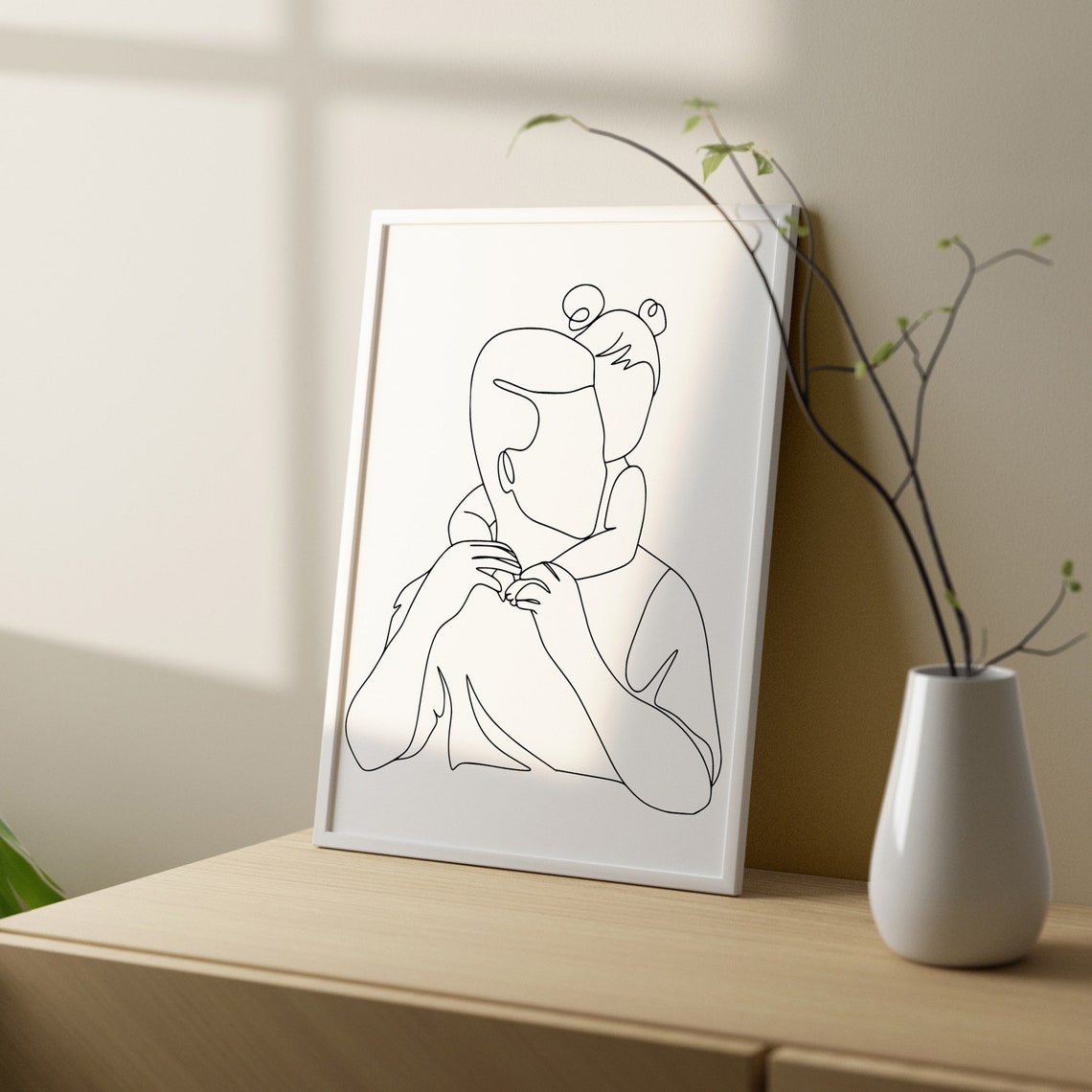 Father and Daughter Line Art, Dad and Daughter Line Drawing, Father ...