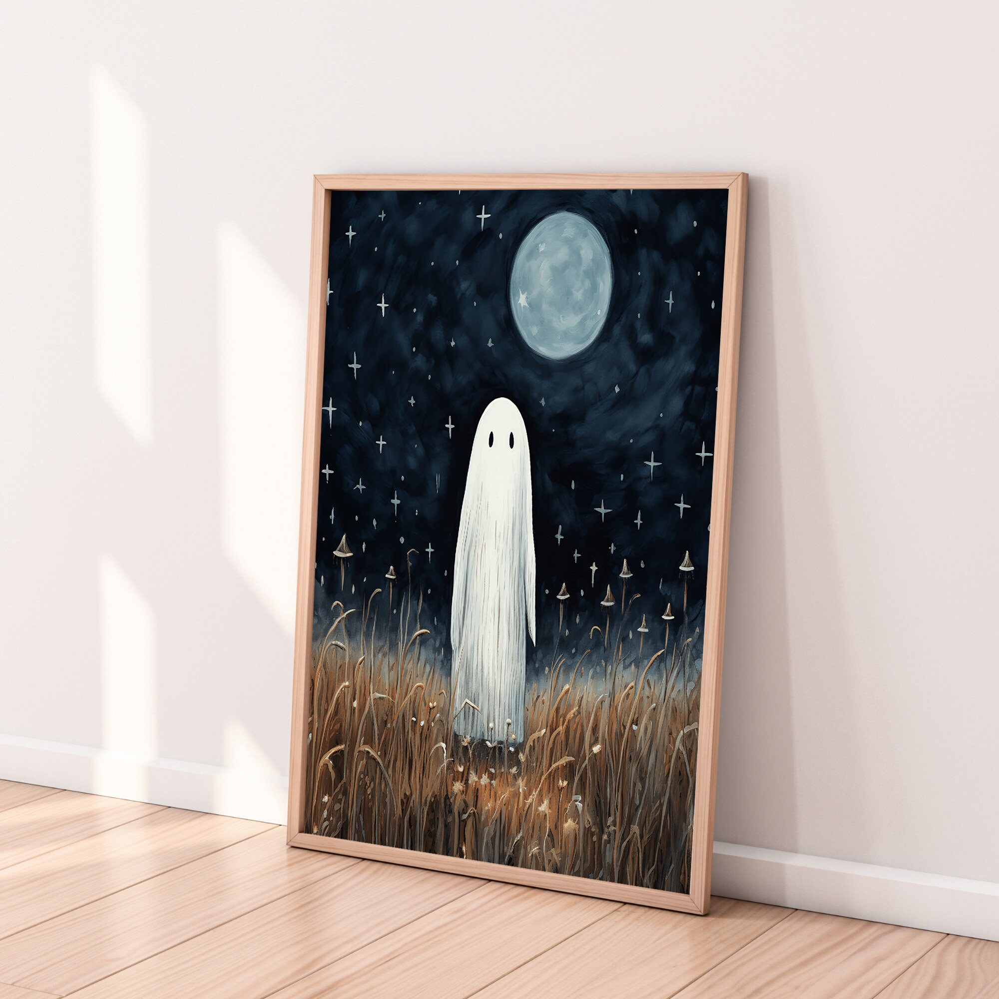 Ghosts Art Print Halloween Art Print Ghost Wall Art - Etsy