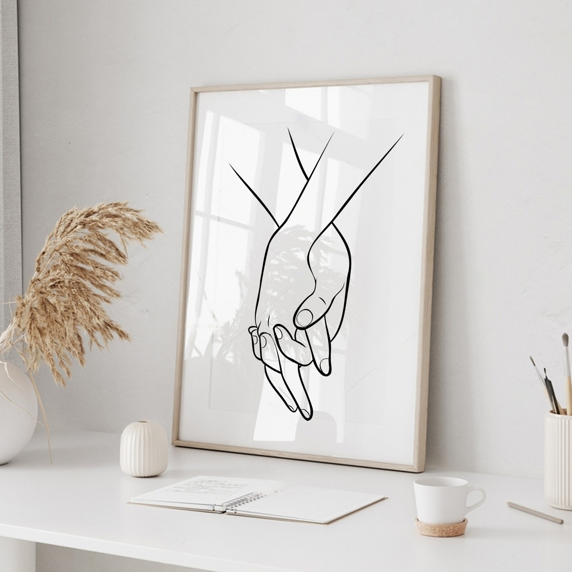 Holding Hands Line Drawing, Couple Line Art, Hands Line Art, One Line ...