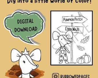 Castle Princess Tiny Mouse Coloring Page Adult Coloring Pages Kids Fun ...