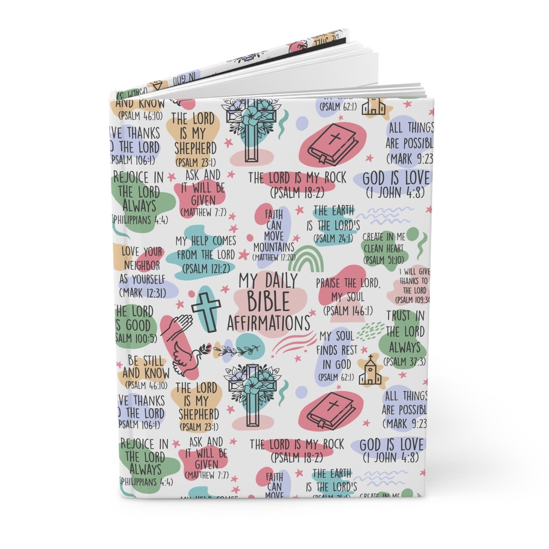 Christian Bible Affirmation Journal, Bible Verse Notebook, Prayer ...