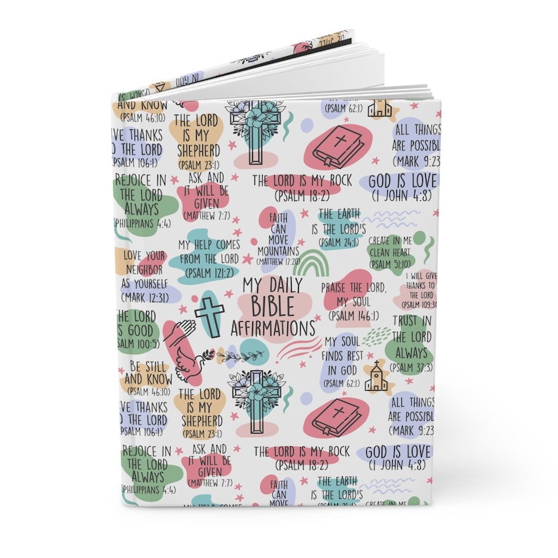 Christian Bible Affirmation Journal, Bible Verse Notebook, Prayer ...