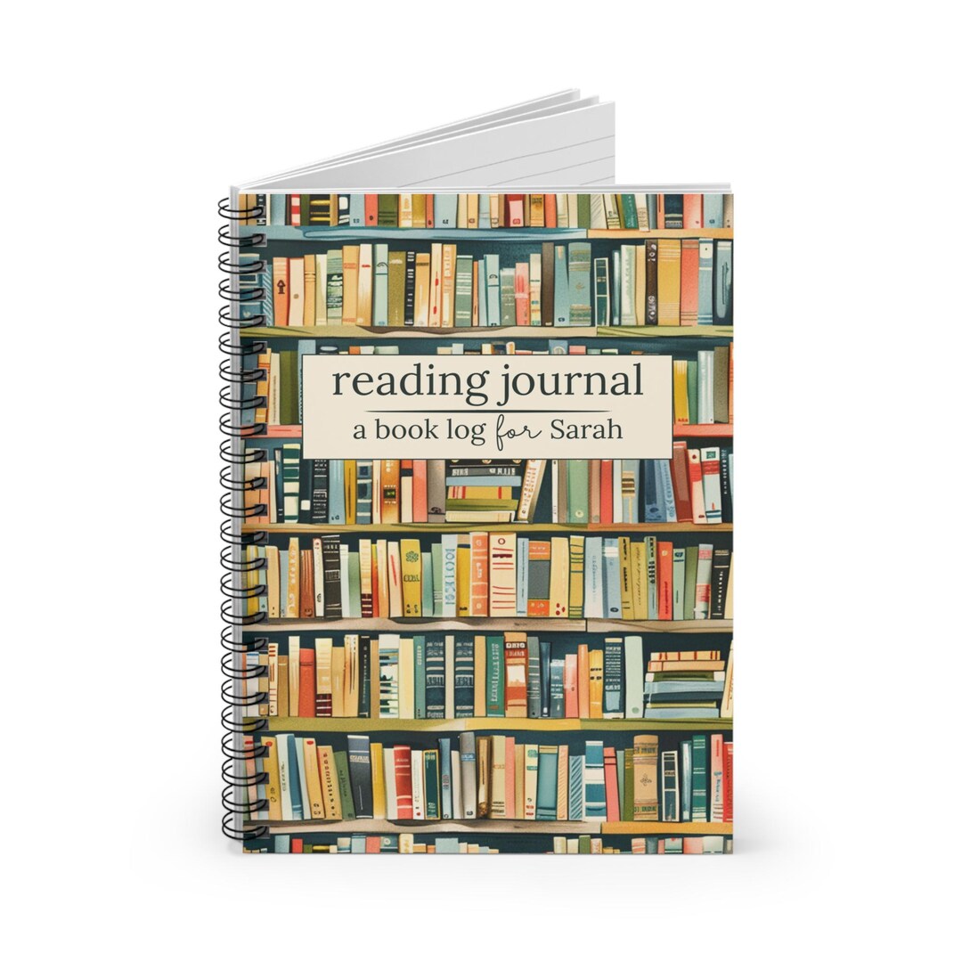 Custom Reading Journal, Book Log Review Journal, Reading Tracker ...