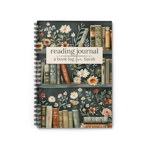 Custom Reading Journal, Book Log Review Journal, Reading Tracker ...