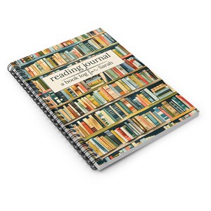 Custom Reading Journal, Book Log Review Journal, Reading Tracker ...