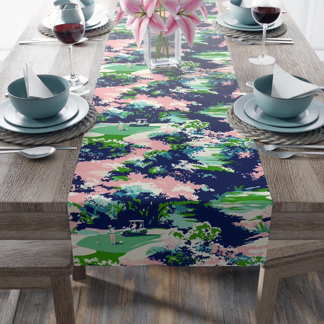 Masters Party Decoration Masters Golf Table Runner Decoration Golf ...