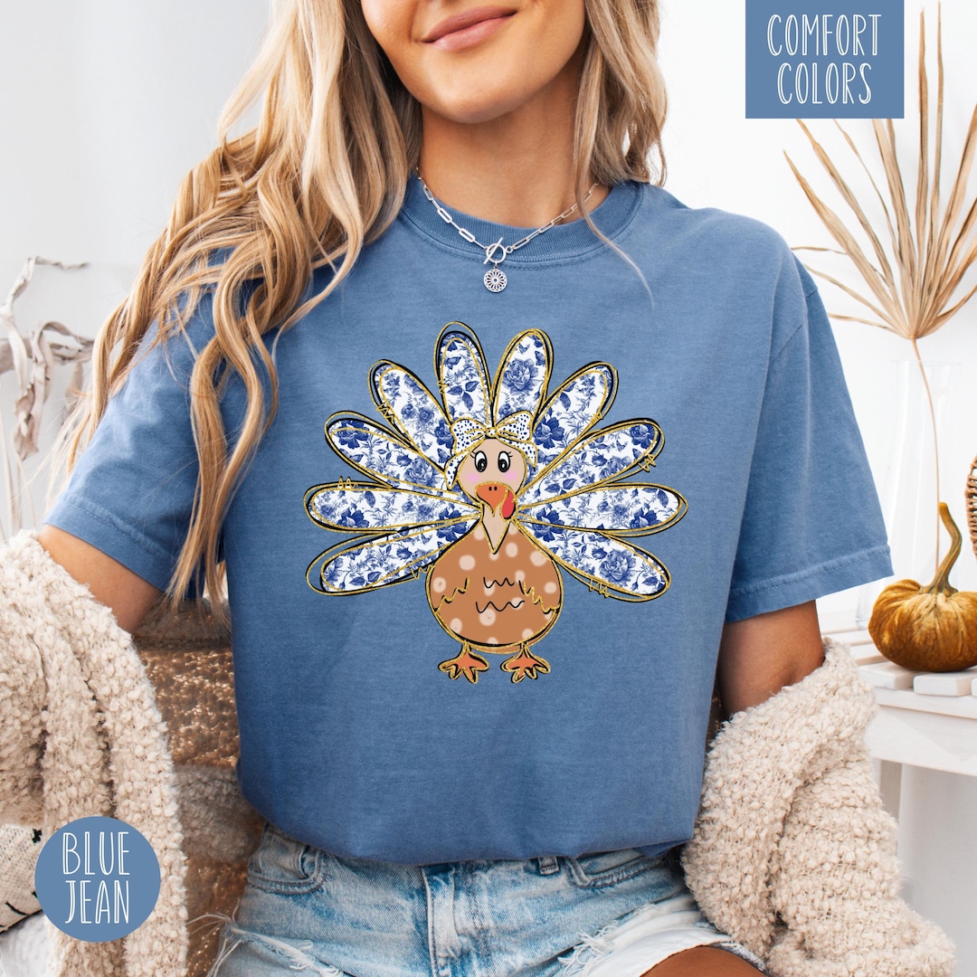 Turkey Thanksgiving Shirt, Thanksgiving Comfort Colors Shirt ...