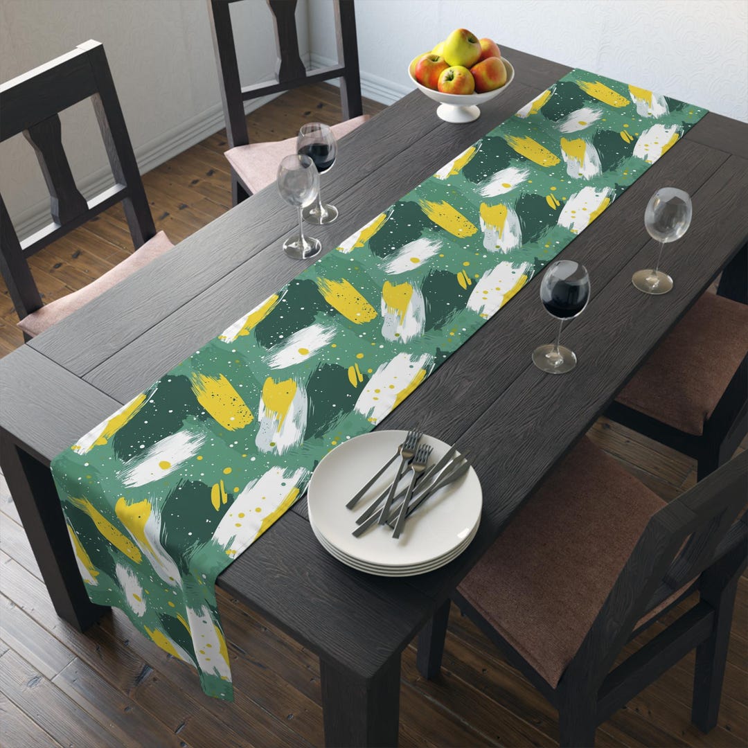 Masters Golf Table Runner Masters Party Decoration Golf Kitchen Table ...