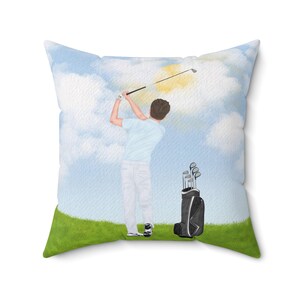 Custom Golf Pillow Gift, Personalized Golf Gift for Men Women, Golf ...