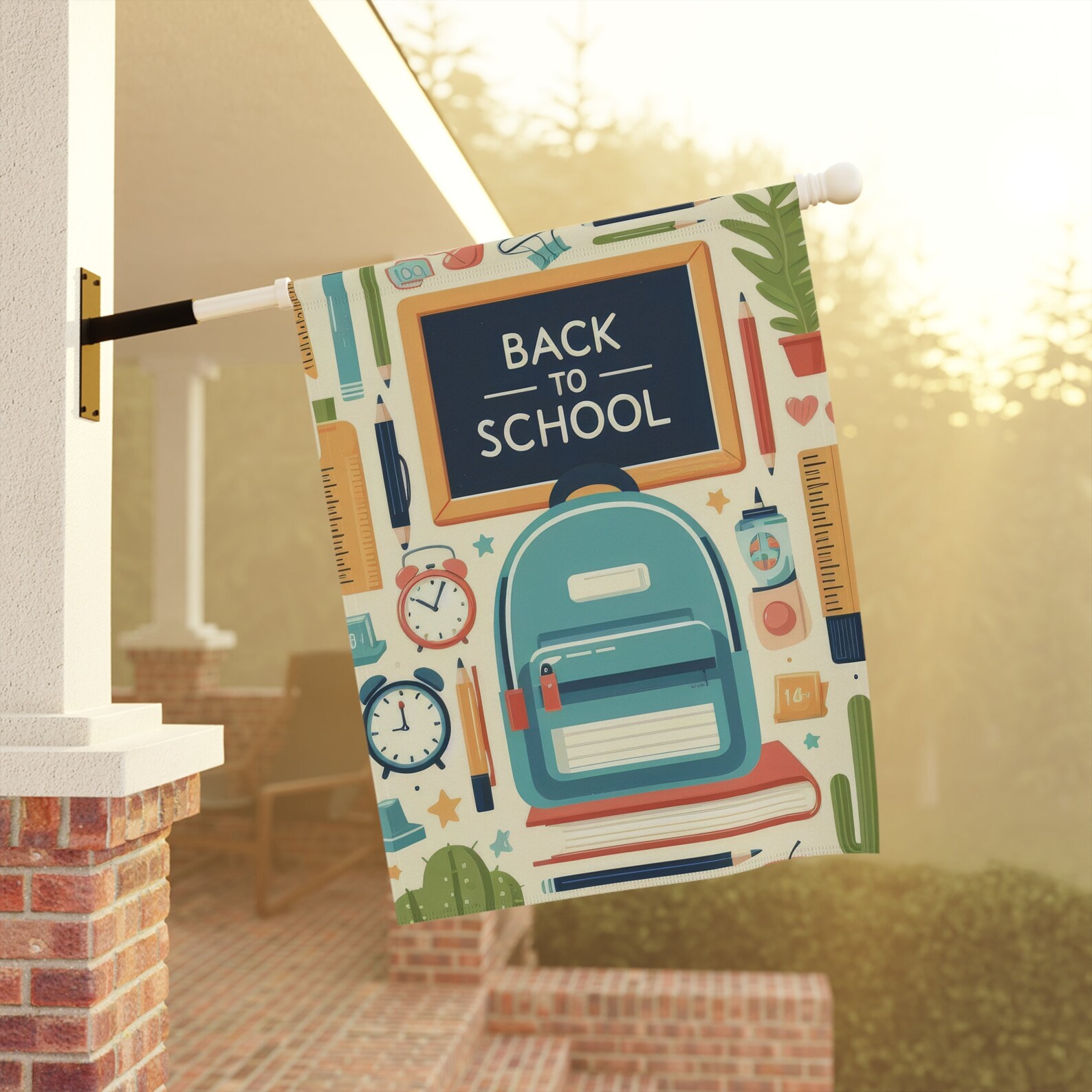 Back to School Garden Flag, Teacher Garden Flag, Classroom Garden ...