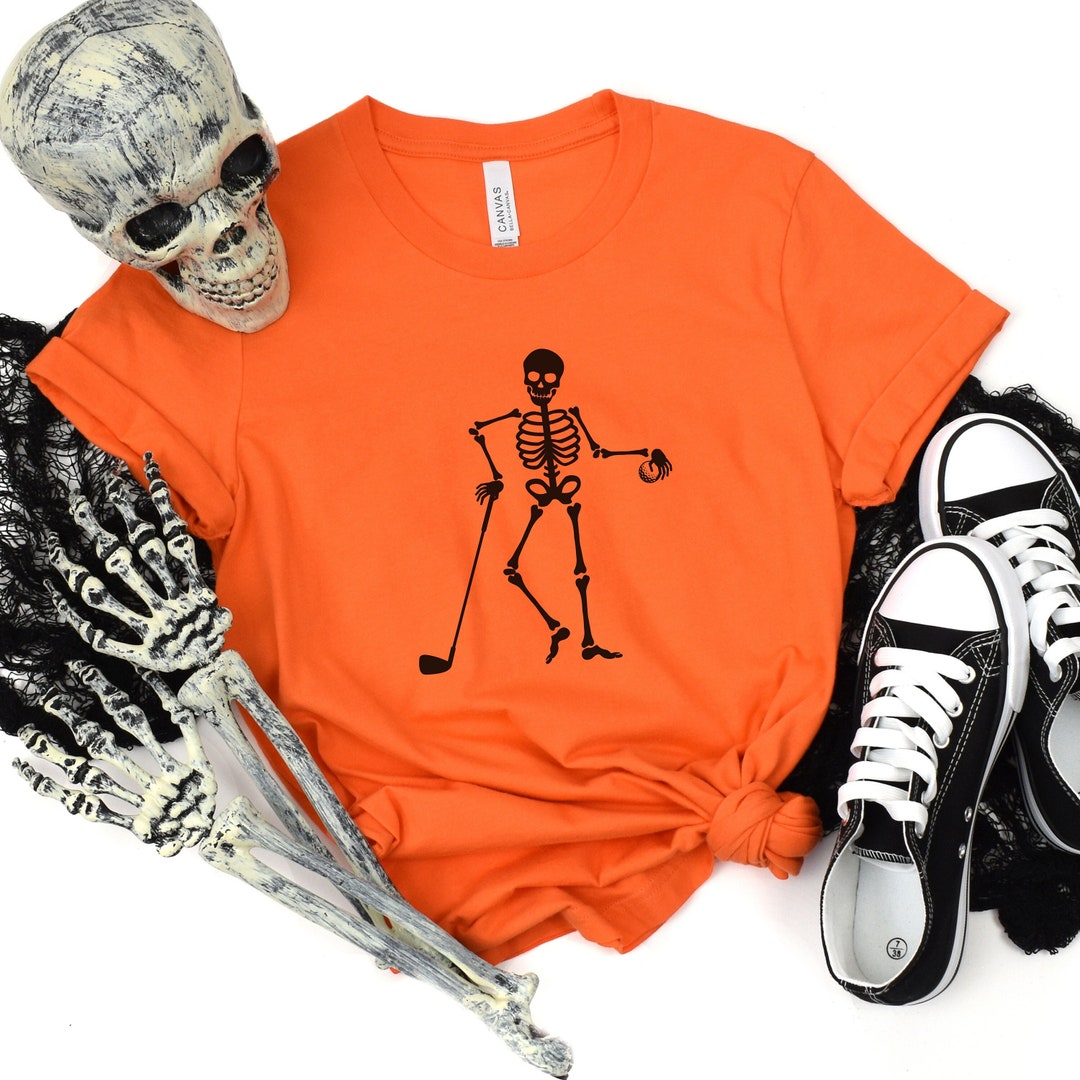 Skeleton Golf Halloween Shirt Golf Gift for Men Women Halloween Golf ...