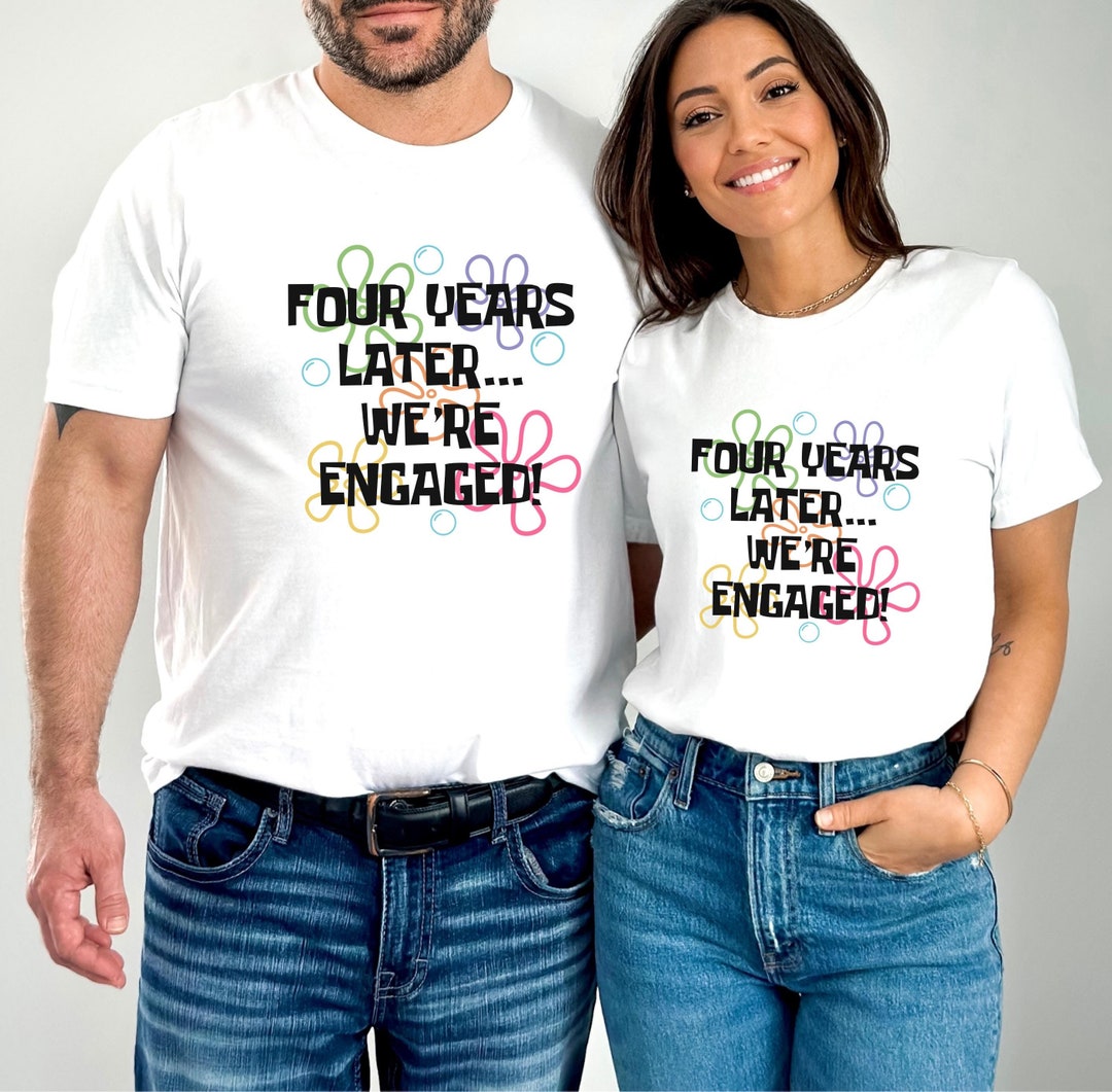 Engaged Shirt Custom Couple Shirt Engagement Announcement Shirt Gift ...