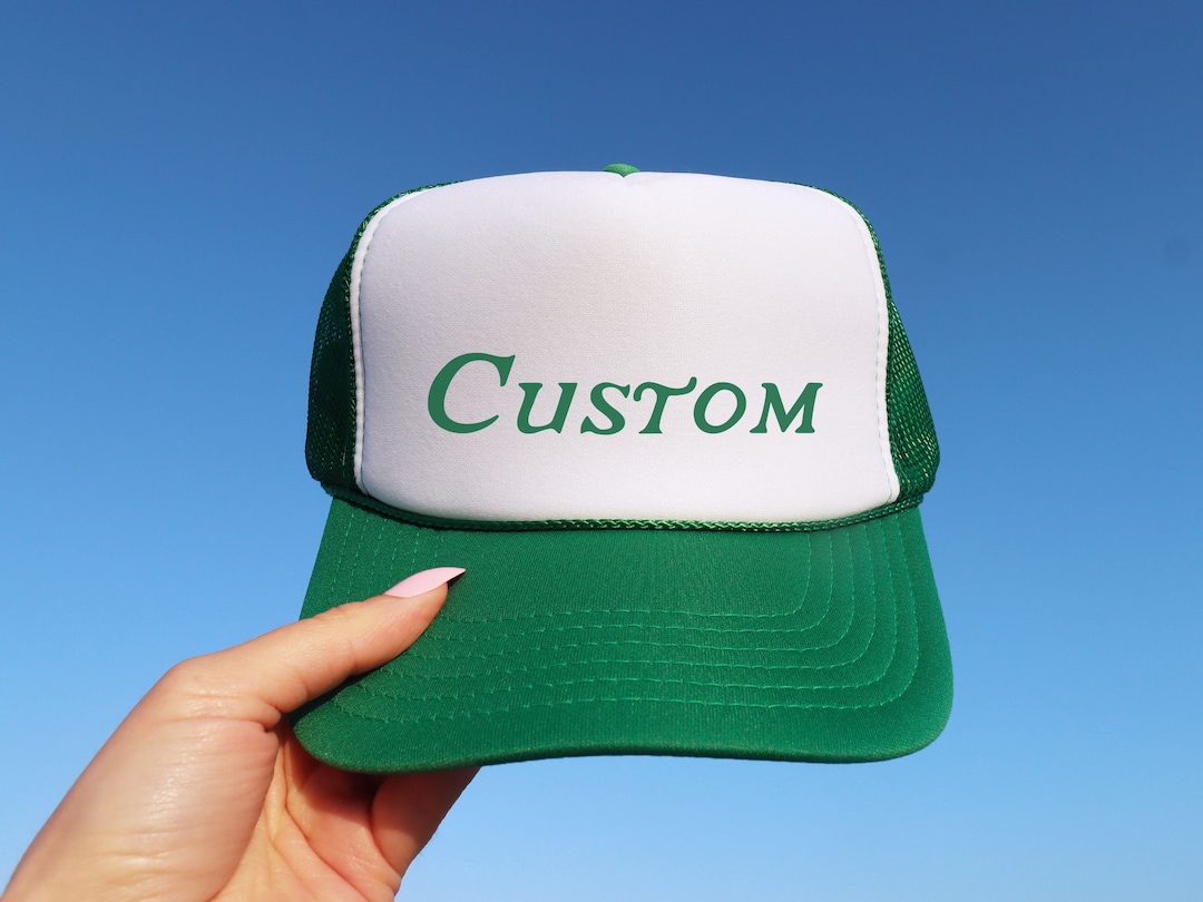 Custom Golf Hat, Personalized Golf Trucker Cap, Customized Golf Gift ...