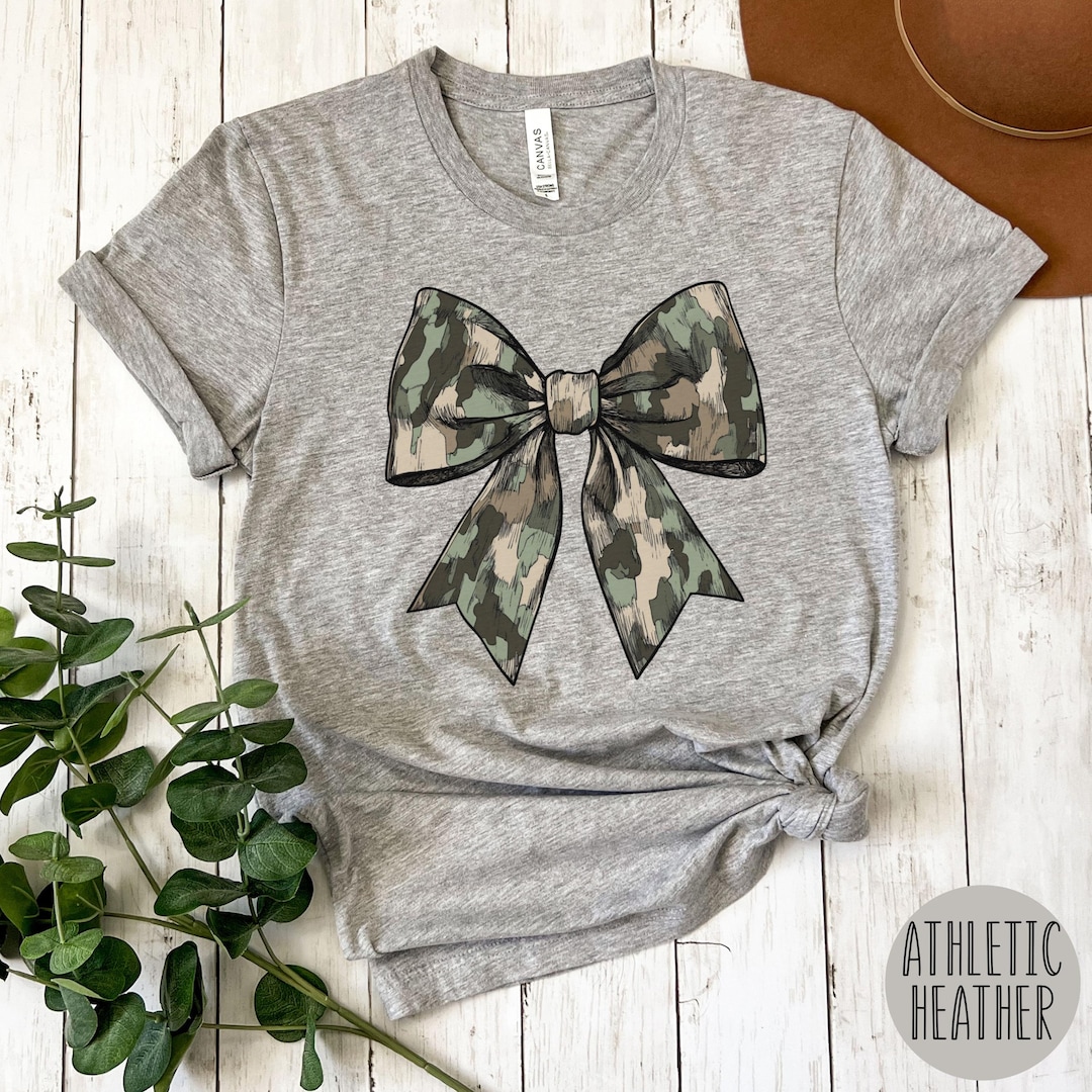 Hunting Shirt Women, Camo Coquette Bow Shirt, Kid Hunting Season Shirt ...