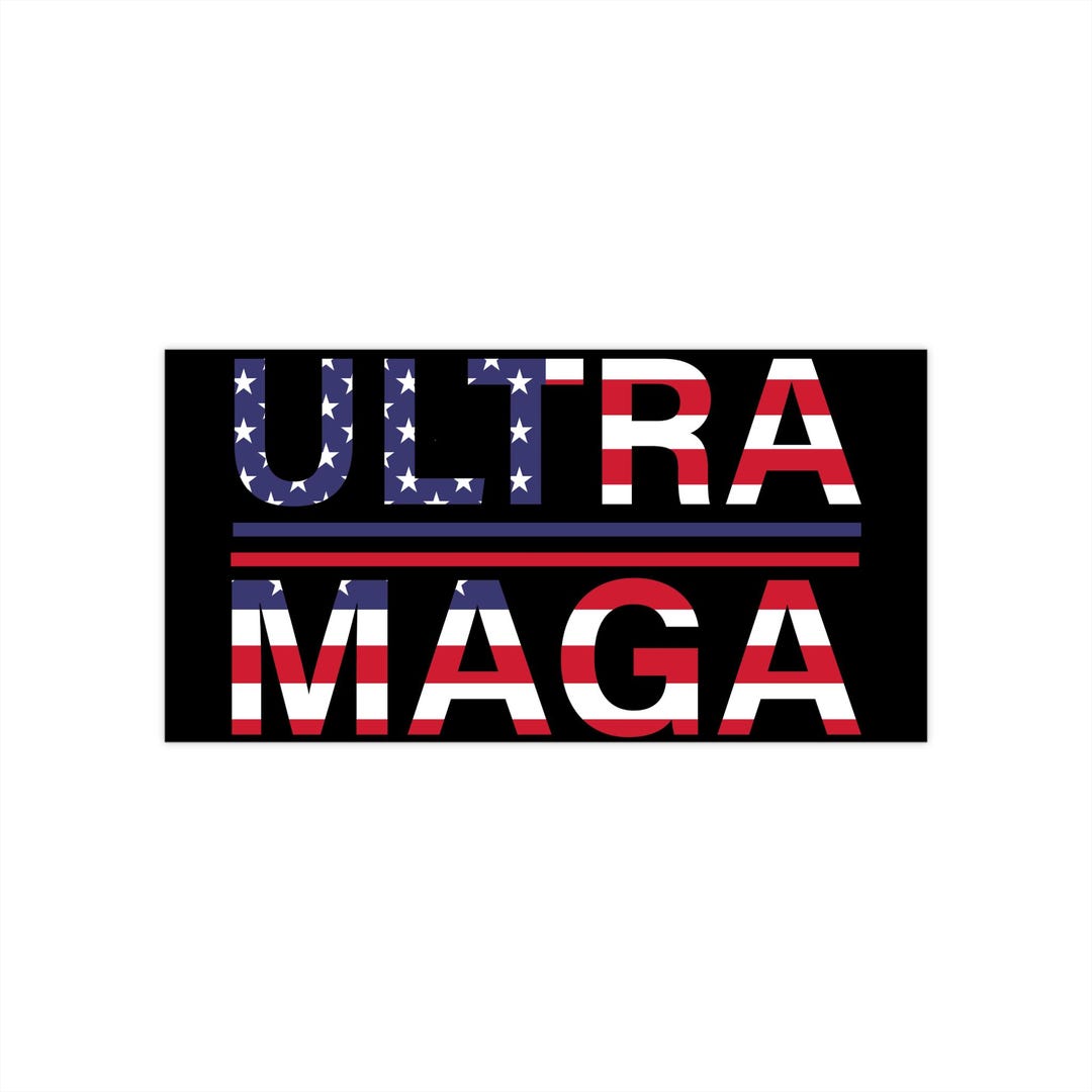 Maga Bumper Sticker, Trump 2024 Bumper Sticker, Political Car Bumper ...
