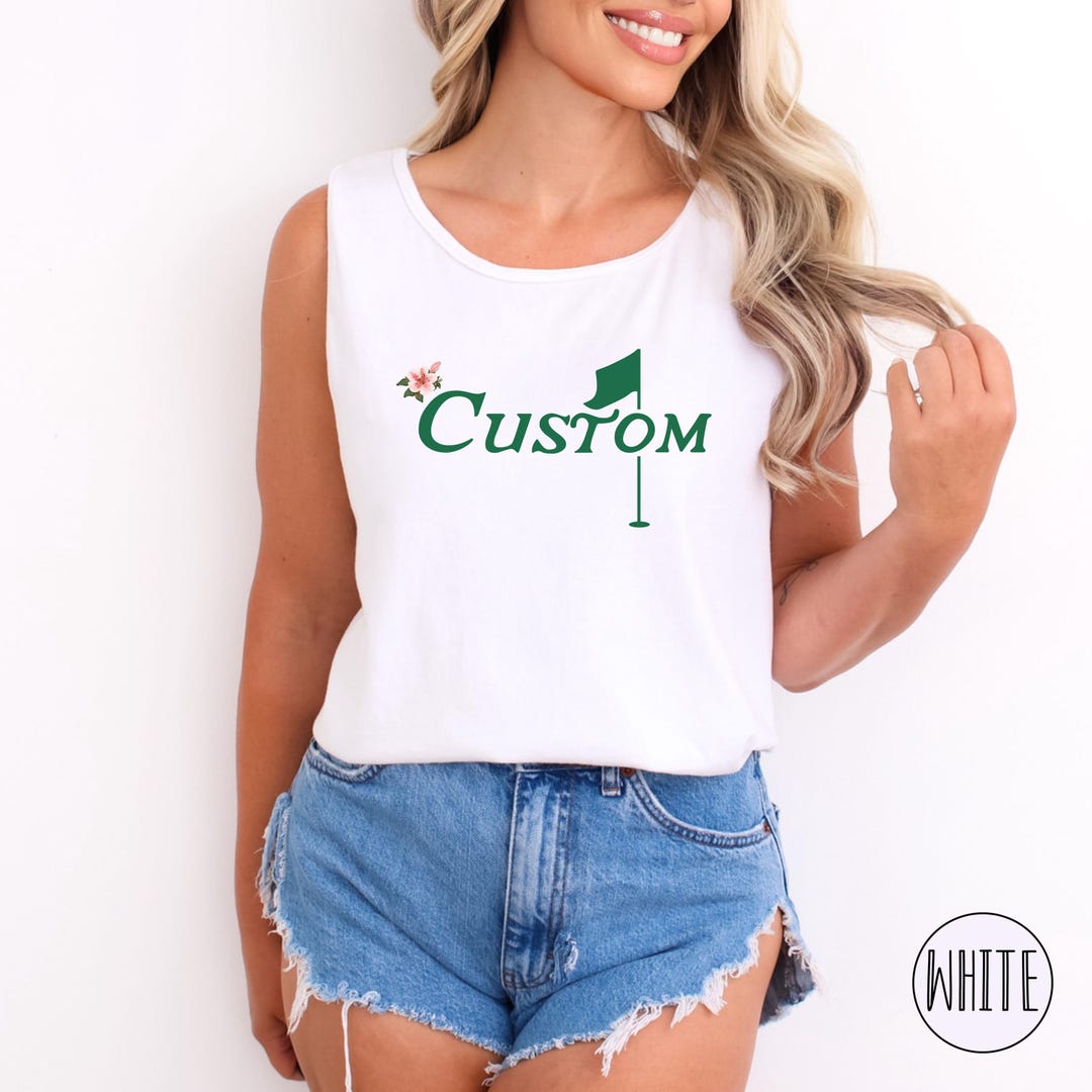 Masters Custom Golf Tank Top Azalea Golf Tournament Shirt Gift Golf ...
