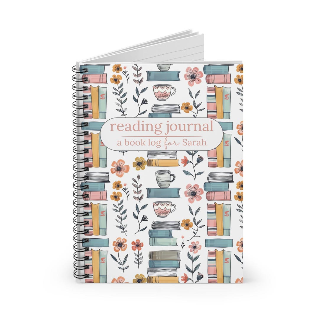 Custom Reading Journal, Book Log Review Journal, Reading Tracker ...