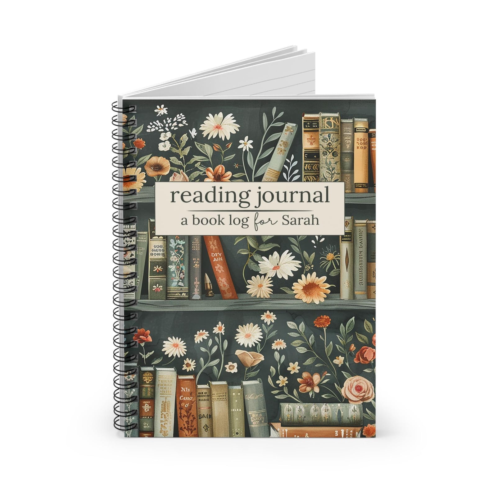 Custom Reading Journal, Book Log Review Journal, Reading Tracker ...