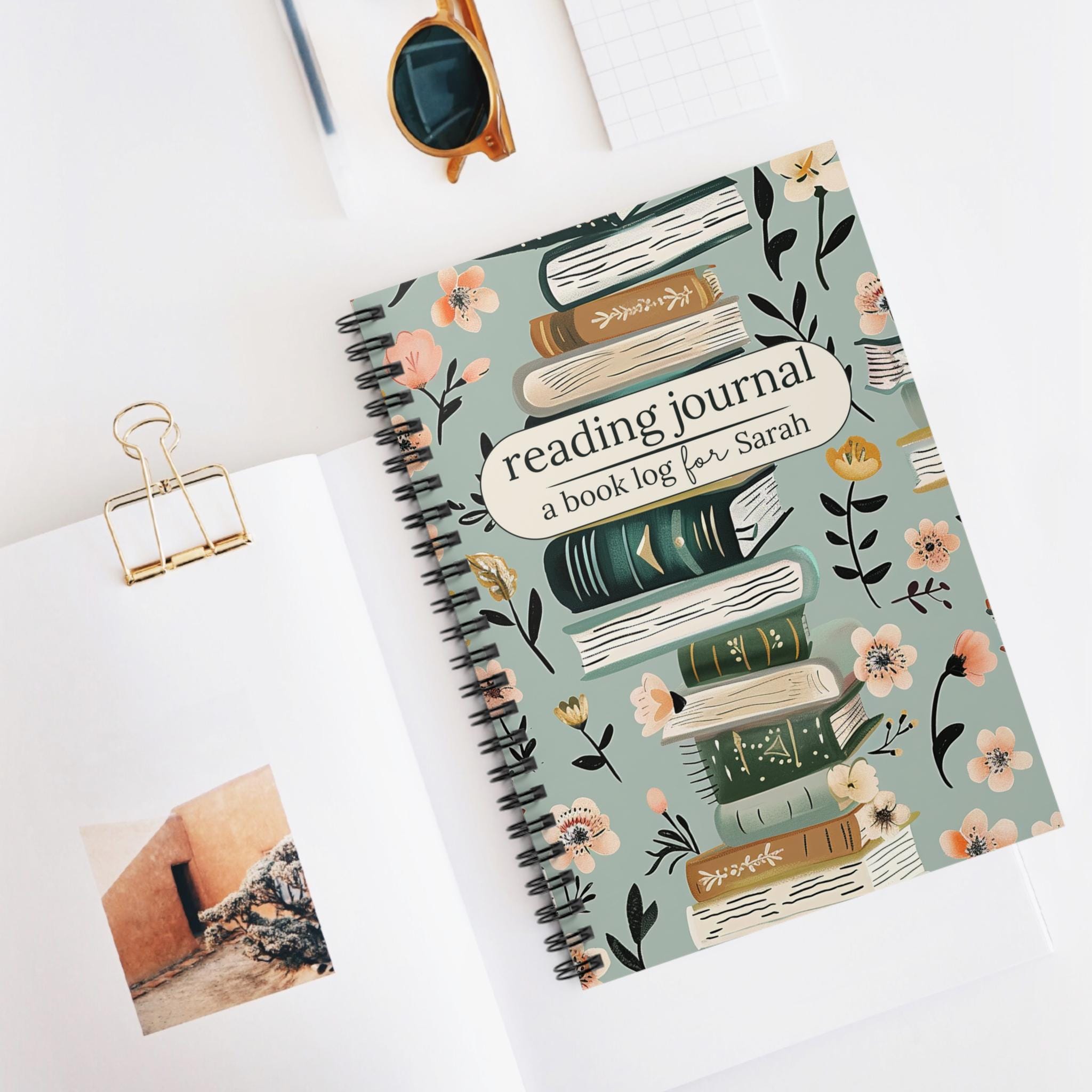 Custom Reading Journal, Book Log Review Journal, Reading Tracker ...
