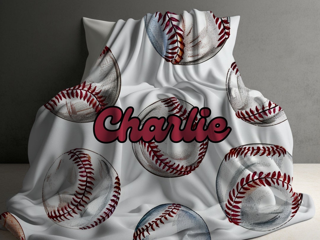 Custom Baseball Blanket, Personalized Baseball Blanket, Baseball Baby ...