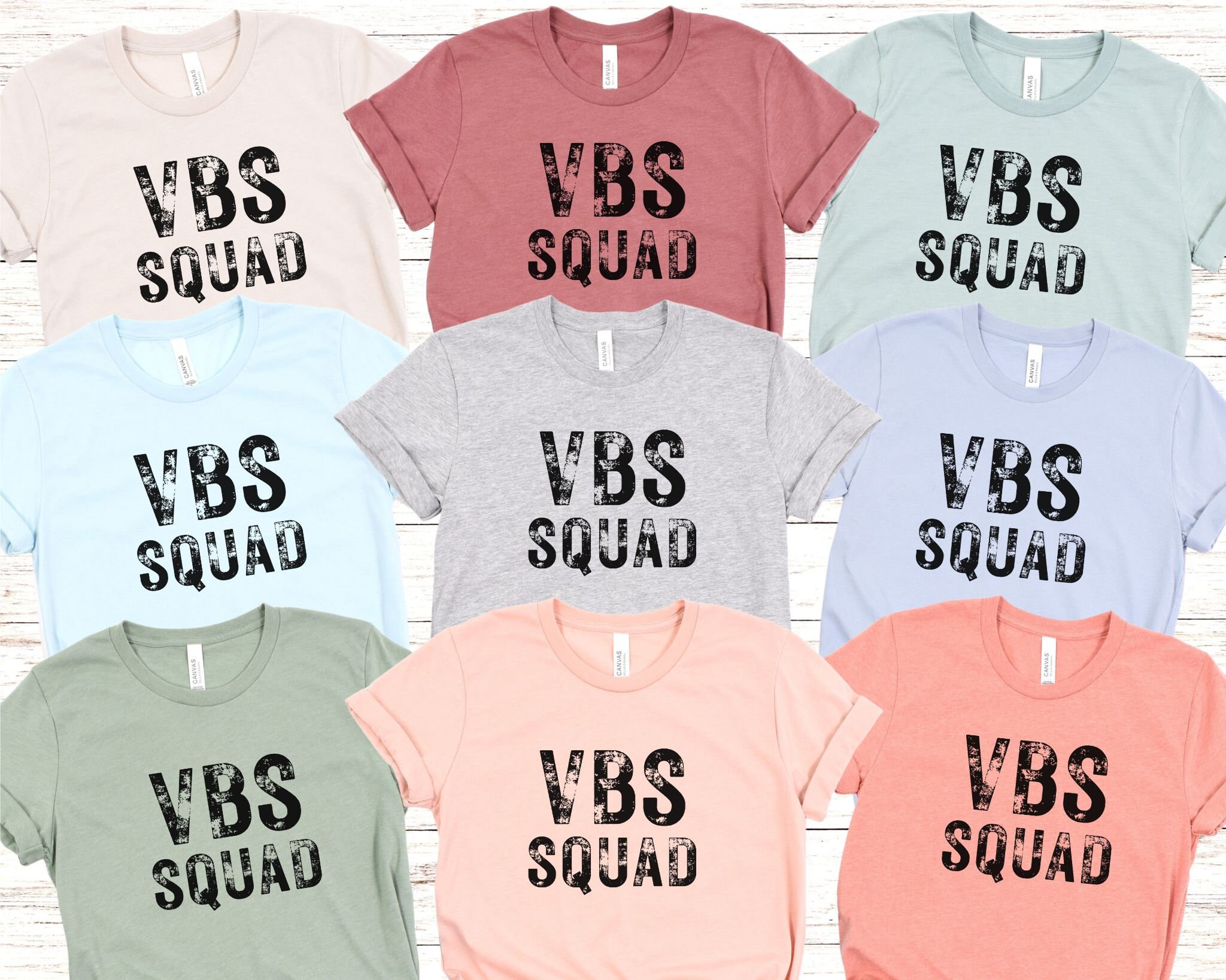 VBS Squad Shirt, Vacation Bible School Group T Shirts, Summer VBS Shirt ...