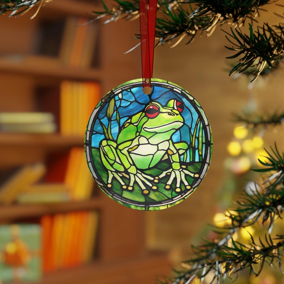 Frog Acrylic Ornament, Frog Lover Gift, Frog Home Decor, Frog Tree ...