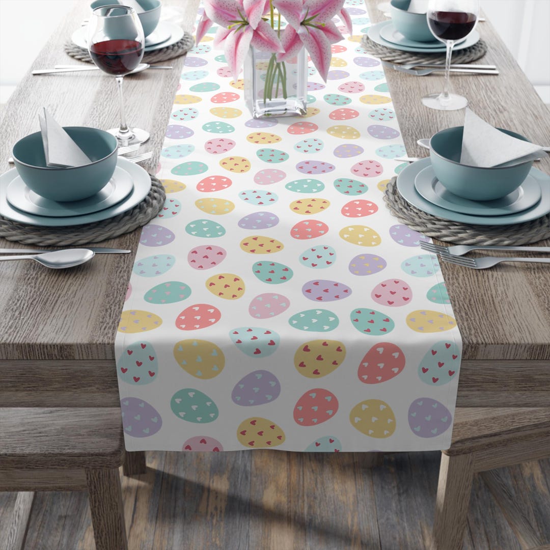 Easter Table Runner Easter Holiday Table Decor Easter Egg Table Decoration Easter Party Gift ...
