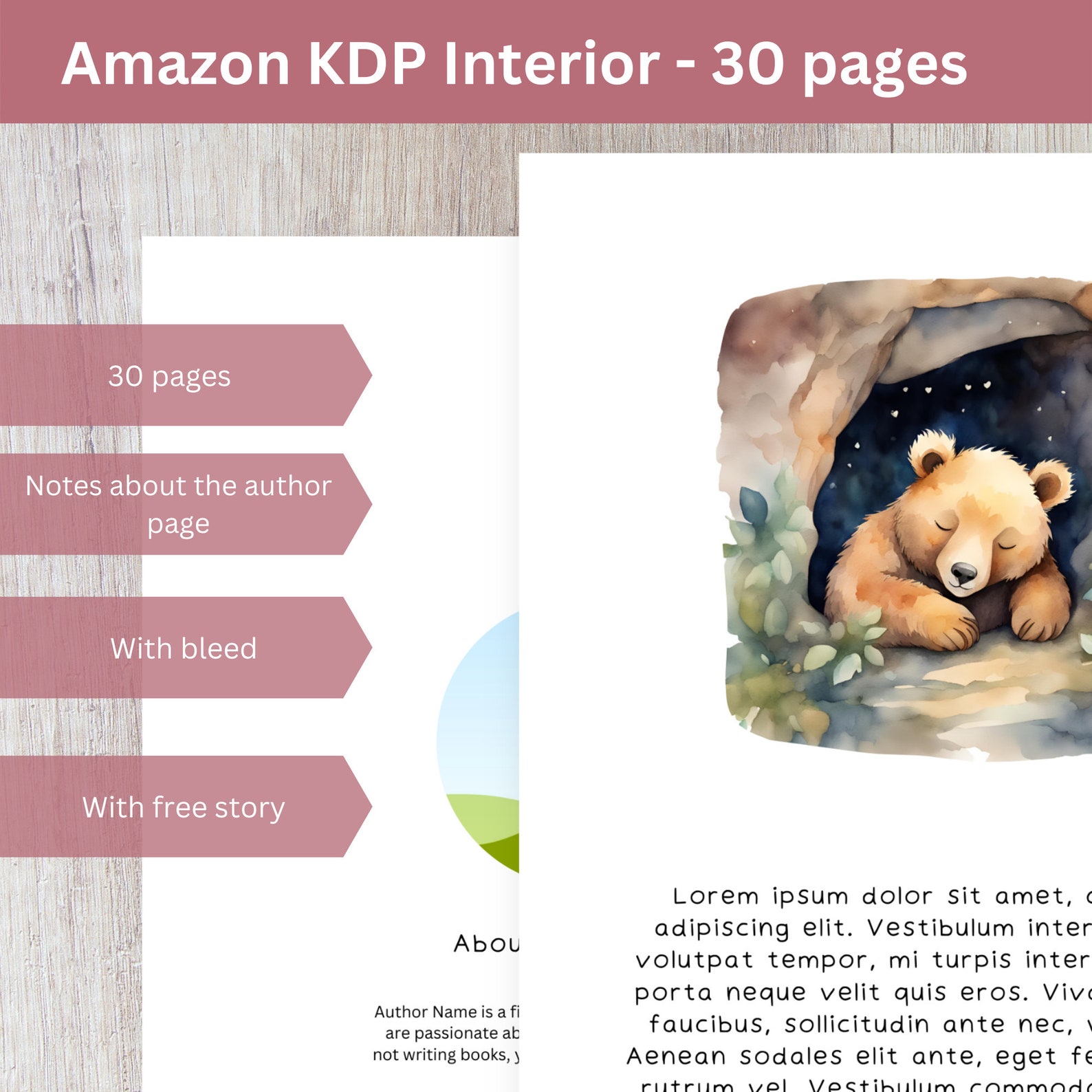 Picture Book Template Bundle - KDP Canva Template, Self-publishing ...