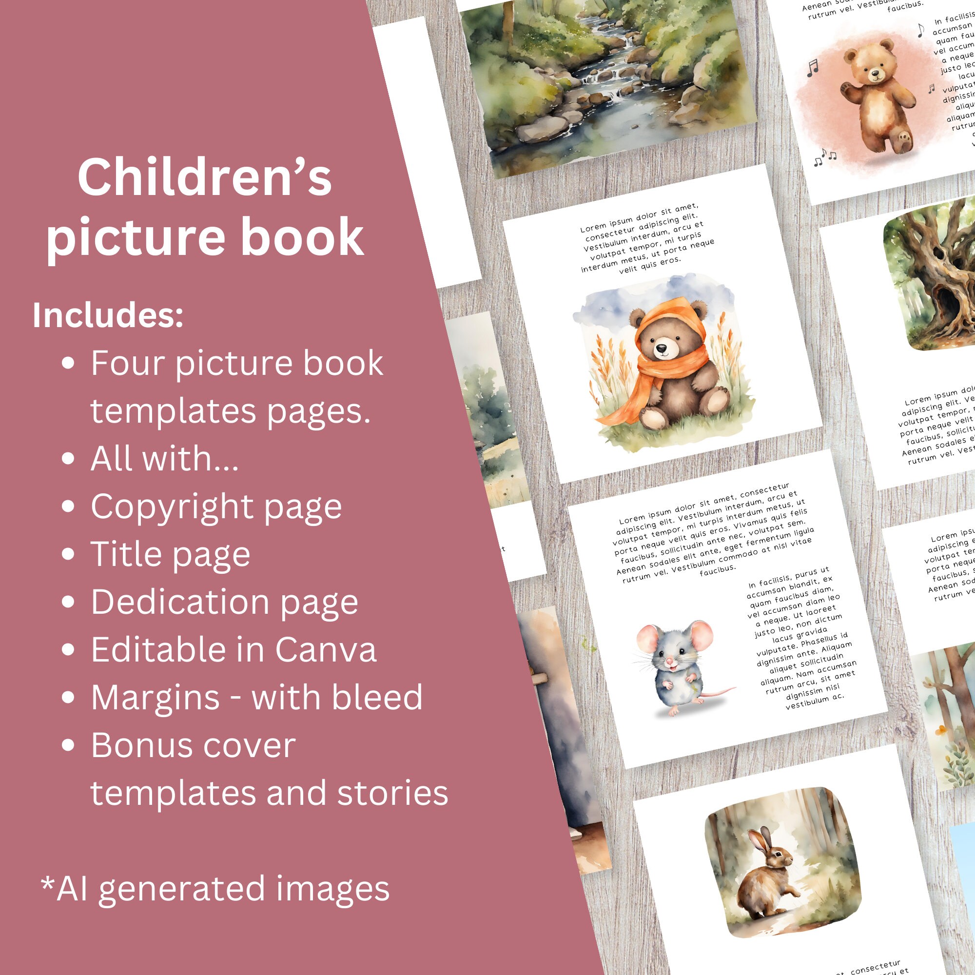 Picture Book Template Bundle: KDP Canva Design (digital Download) - Etsy