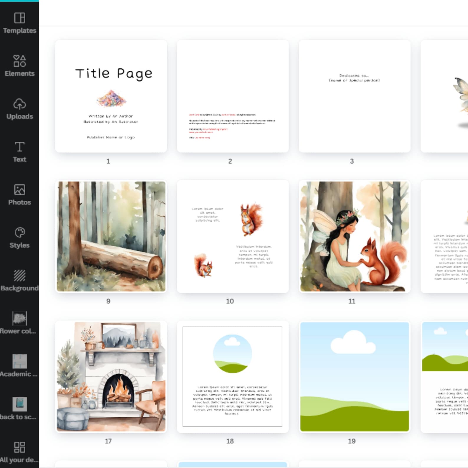 Picture Book Template - KDP Canva Template, Picture Book Design ...