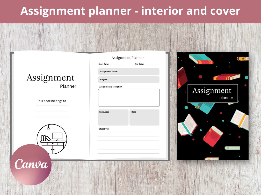 Assignment Planner Template Low Content Book, Planner, Study Planner ...