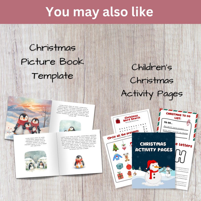Christmas Activity Placemat Template | Games and Colouring (canva ...