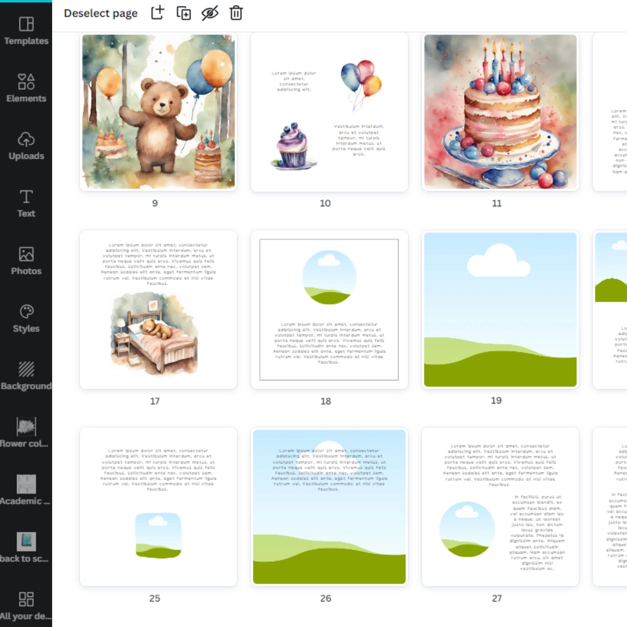 Children's Picture Book Canva Template – KDP Interior 8.5x8.5 Easy ...