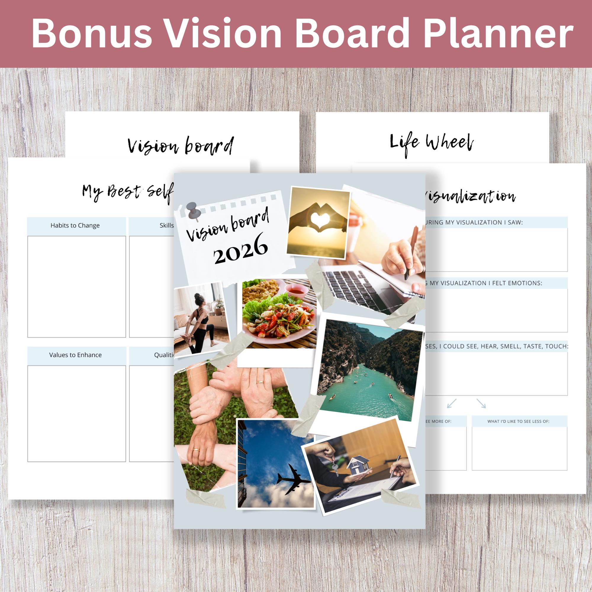 2026 Printable Vision Board Starter Kit: Inspirational Quotes & Images ...