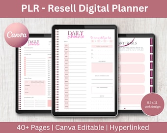 PLR Editable Goal Planner Template, Goal Planning, Planner Kit, A4, US ...