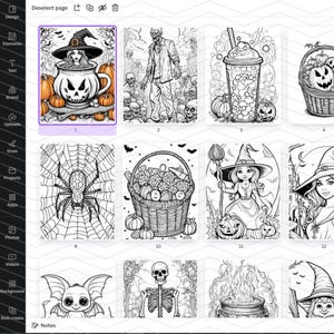 Halloween Colouring Pages, Printable, Spooky, Creepy, Pumpkin, Witch ...