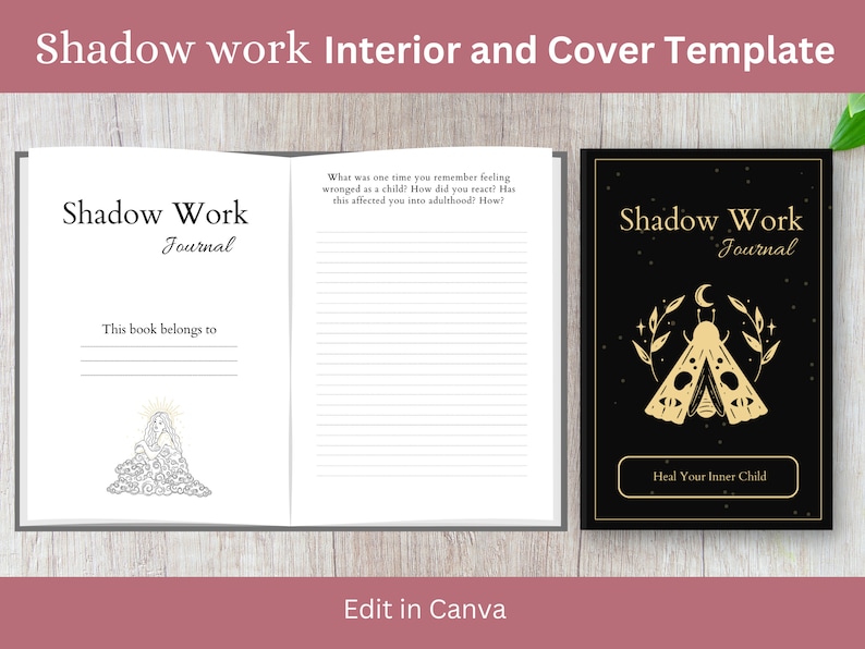 Shadow Work Interior and Cover Template Self-publishing, Canva Template ...