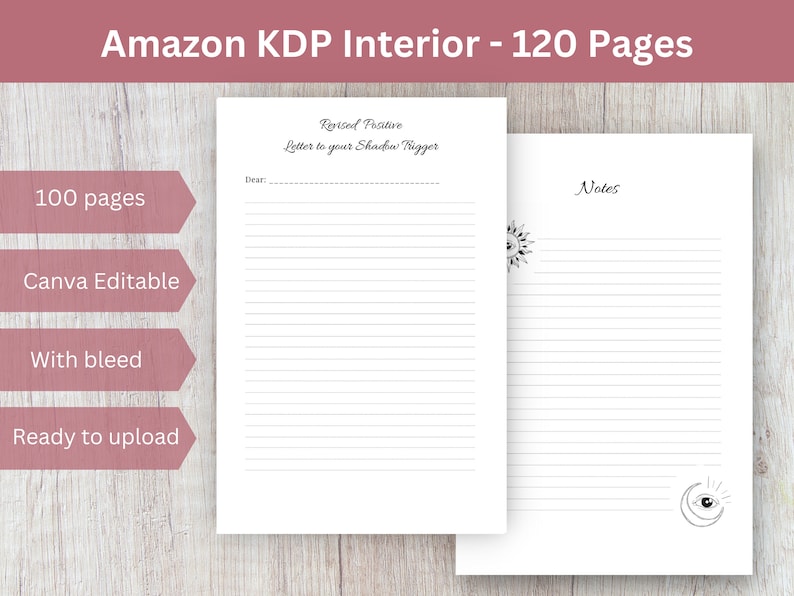 Shadow Work Interior and Cover Template Self-publishing, Canva Template ...